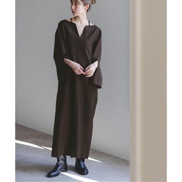 ノーブル（Noble）/ウールフラノカフタンドレス
