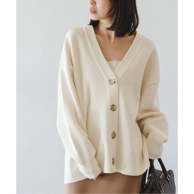 ノーブル（Noble）/《26SS先行予約》ファインハニカムVネックカーディガン