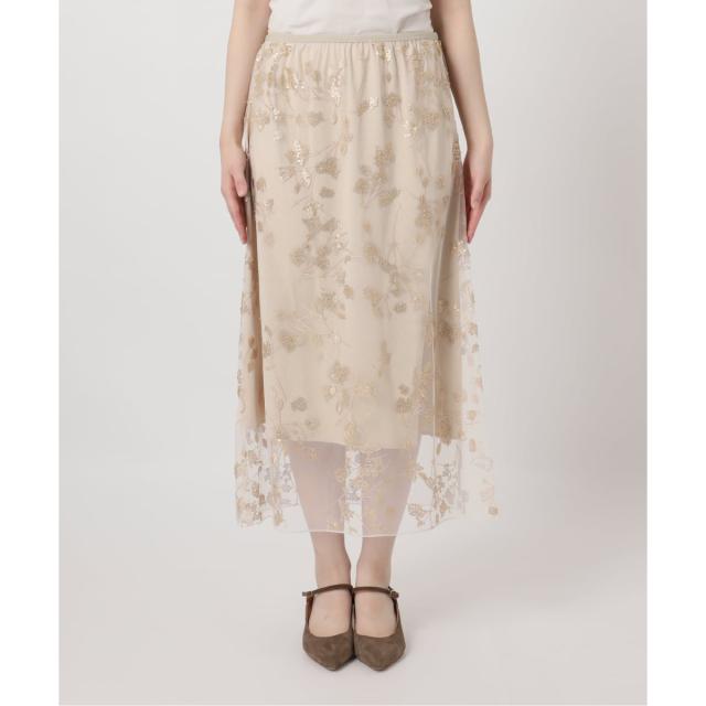 【NEW】ノーブル（Noble）/エンブロイダリーチュールレーススカート