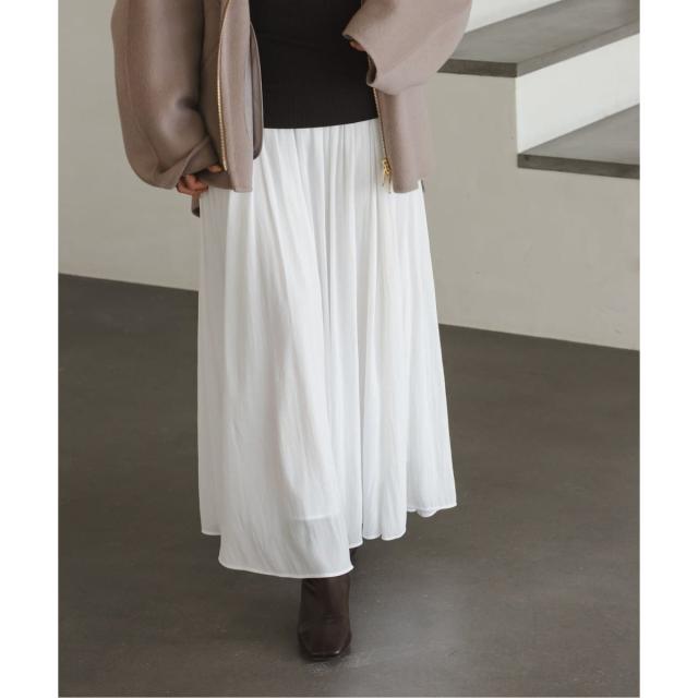 【NEW】ノーブル（Noble）/割線シフォンギャザースカート