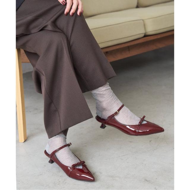 ルタロン（LE TALON）/3．5cmリボンストラップミュール