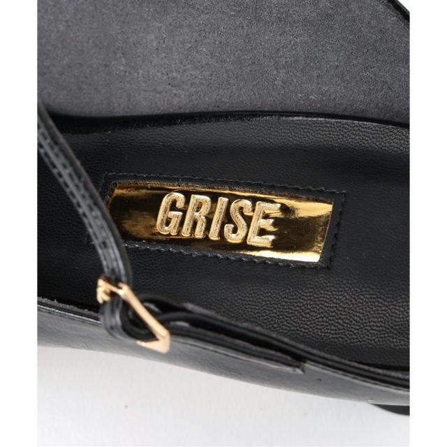 ルタロン（LE TALON）/《追加》GRISE6cmピープトゥストラップミュール