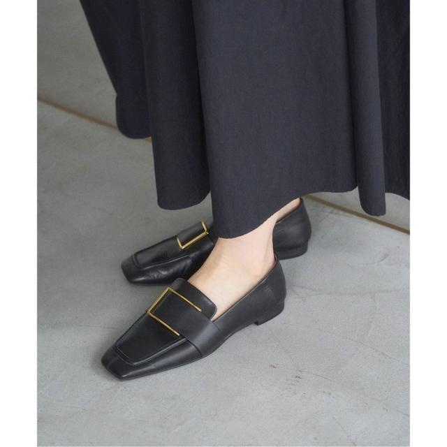 ルタロン（LE TALON）/《追加》レザースクエアメタルバックルローファー