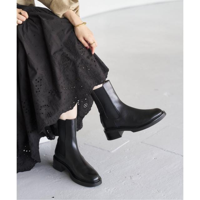 ルタロン（LE TALON）/《追加》レザーモールドチェルシーショートブーツ