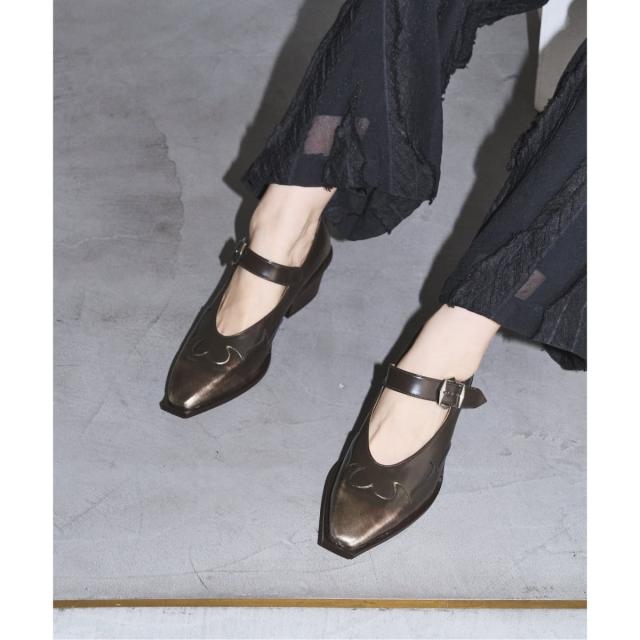 ルタロン（LE TALON）/GRISE LEATHER WESTERN メリージェーン