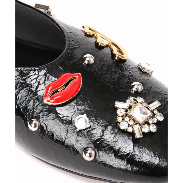 ルタロン（LE TALON）/GRISEレザーSURREALモチーフフラットの通販はau