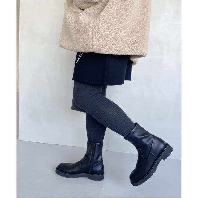 ルタロン（LE TALON）/《追加予約6》3．5cmトラックソールフィットショートブーツ