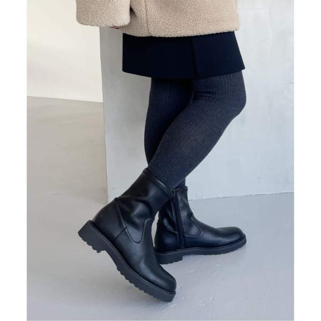 ルタロン（LE TALON）/《追加予約6》3．5cmトラックソールフィットショートブーツ