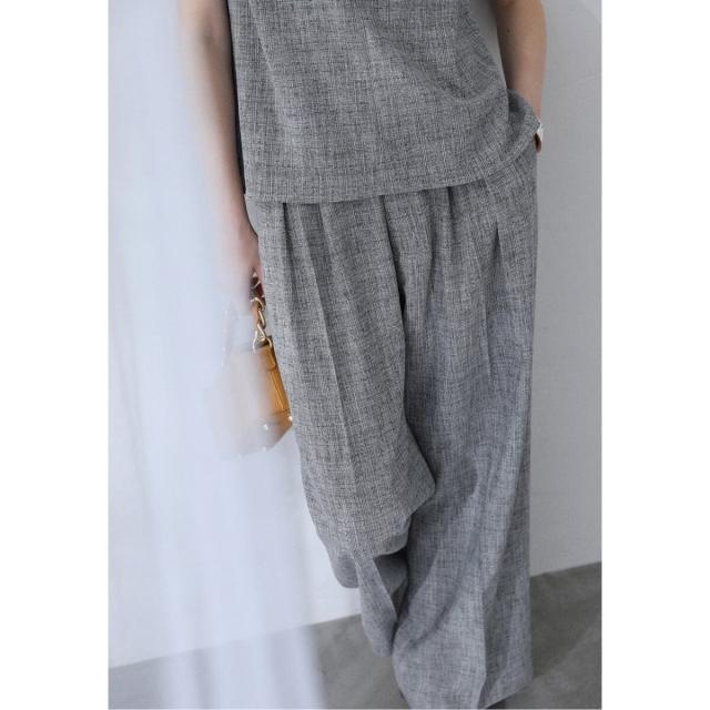 ラ トータリテ（La TOTALITE）/【洗える】ツイードワイドパンツ