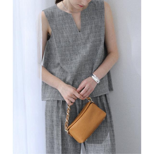 ラ トータリテ（La TOTALITE）/【洗える】ツイードキーネックプルオーバー