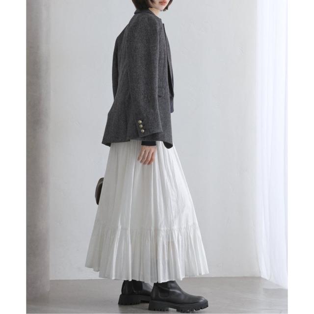 ラ トータリテ（La TOTALITE）/【洗える】ローン箔加工ティアードスカート