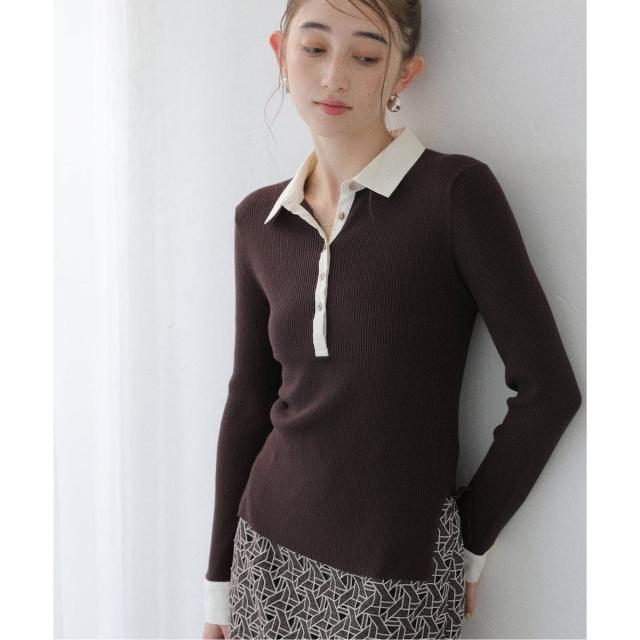 ラ トータリテ（La TOTALITE）/【洗える】襟カフスドッキングニット