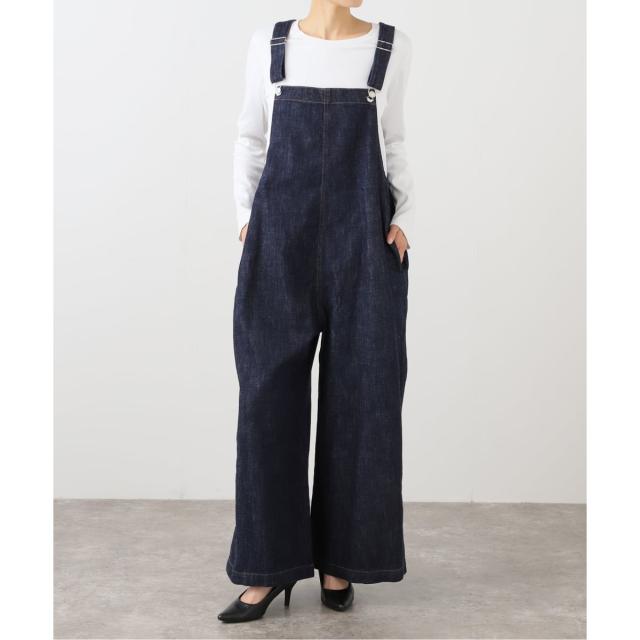 ラ トータリテ（La TOTALITE）/【洗える】Munich/ミューニック スラブコットンデニムオールインワン