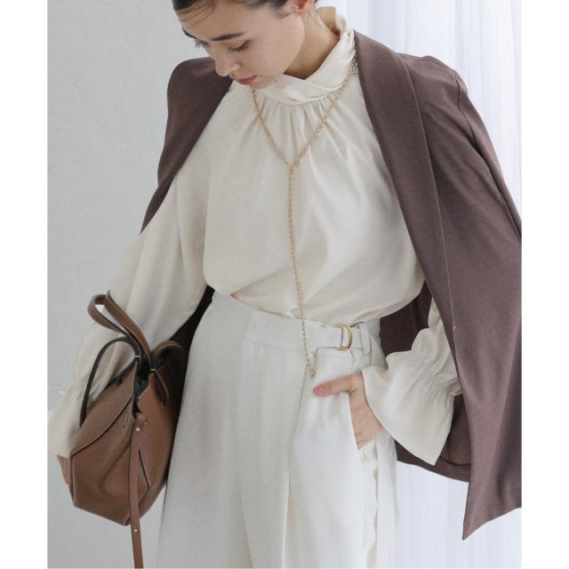 ラ トータリテ（La TOTALITE）/【洗える】クロスギャザーブラウス