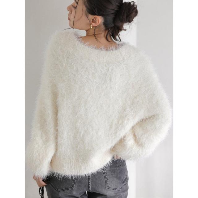 ラ トータリテ（La TOTALITE）/【洗える】2WAYフェザーニット