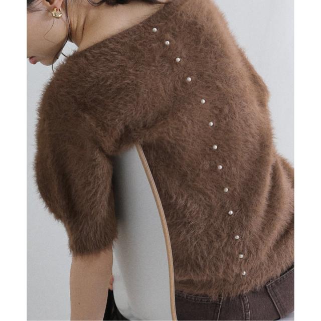 ラ トータリテ（La TOTALITE）/《WEB限定追加》【洗える】ファーバックパールプルオーバー