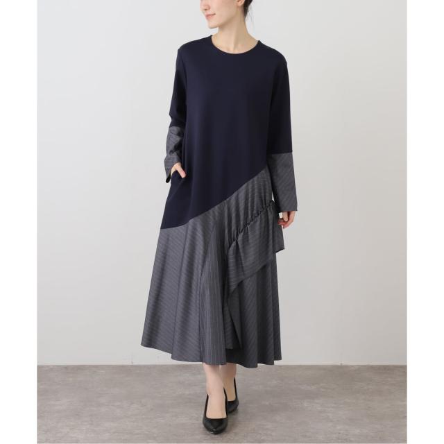 ラ トータリテ（La TOTALITE）/【洗える】MARECHAL TERRE/マルシャルテル ランダムストライプワンピース