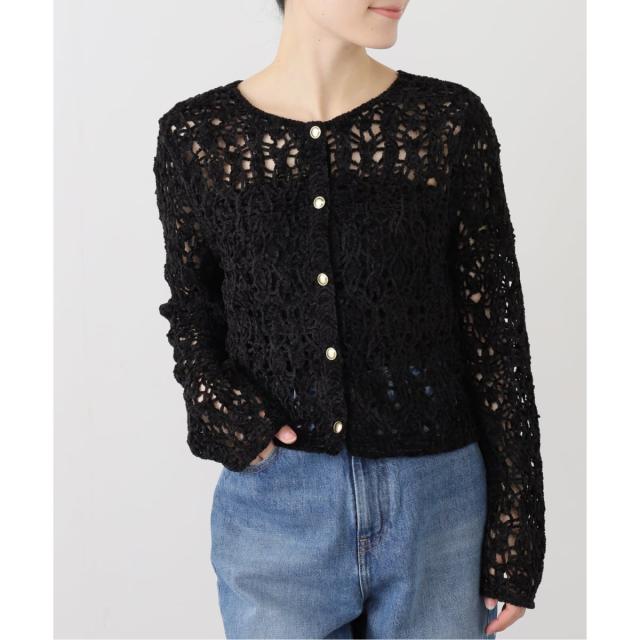 【NEW】ラ トータリテ（La TOTALITE）/【洗える】モールエンブロイダリーカーディガン