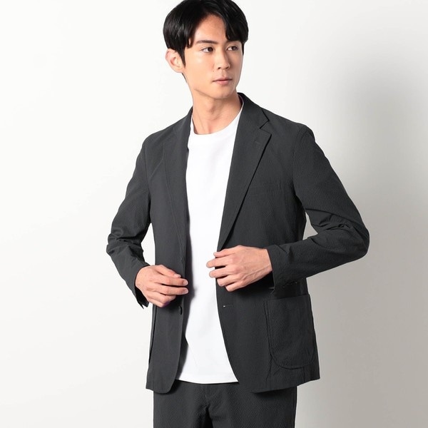 グランドパーク（Grand PARK）/ストレッチサッカーテーラードジャケット