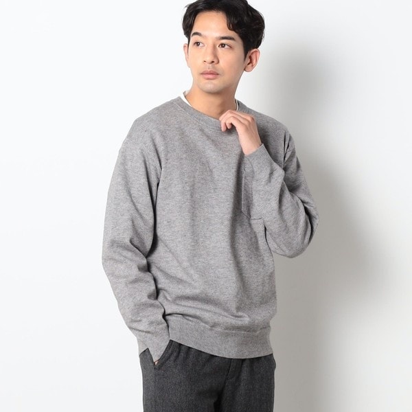 グランドパーク（Grand PARK）/リブクルーネックニット