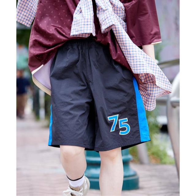 エディフィス（EDIFICE）/【Paris Saint−Germain】75 ナンバリング ナイロンショーツ