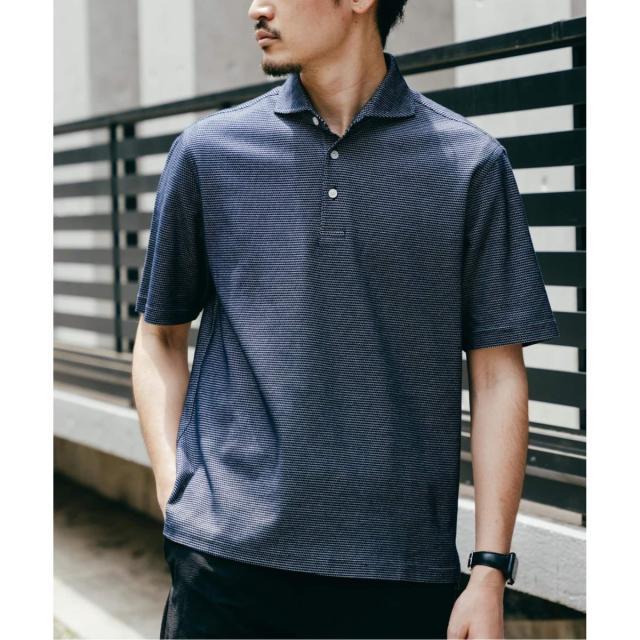 エディフィス（EDIFICE）/《追加》吸水速乾＆高通気機能 COOLMAX ハニカムボーダー ポロシャツ2