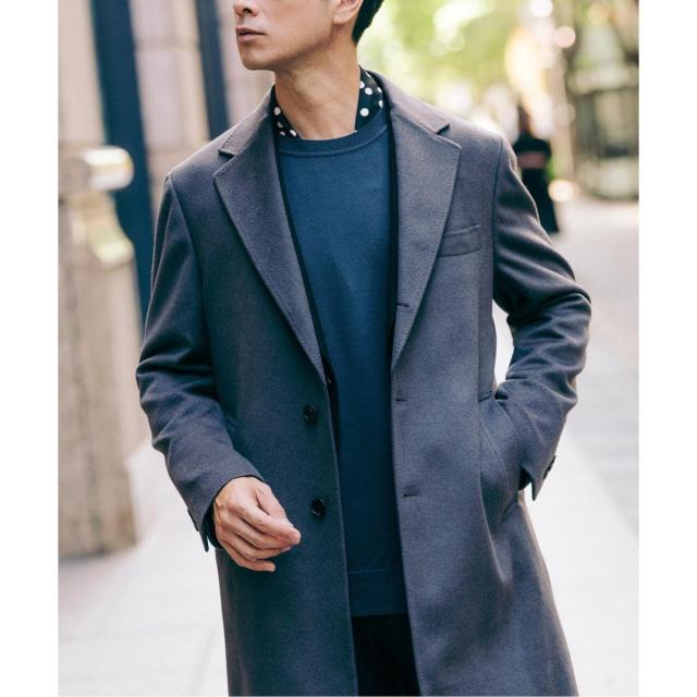 エディフィス（EDIFICE）/SUPER 140’s ウール / カシミヤ チェスターコート