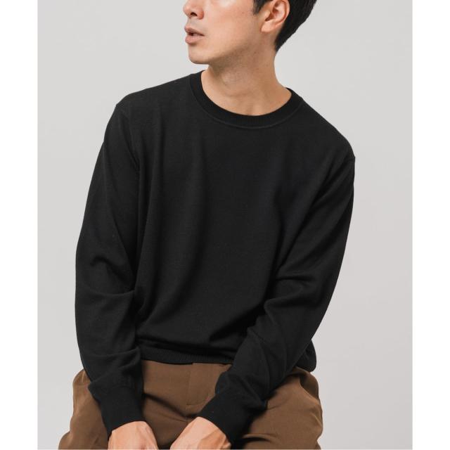 エディフィス（EDIFICE）/14ゲージ ウール クルーネックニット