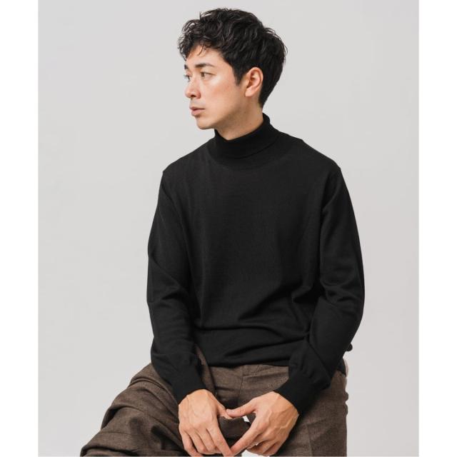 エディフィス（EDIFICE）/14ゲージ ウール タートルネックニット