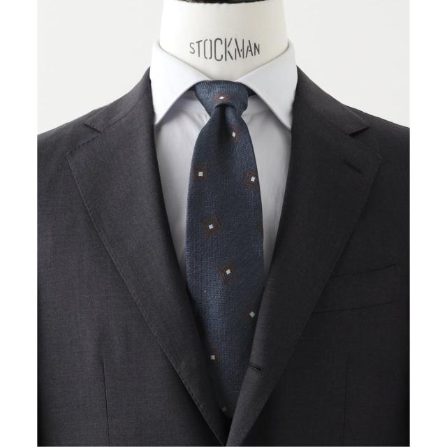 エディフィス（EDIFICE）/FRANCO BASSI (フランコ バッシ) Square Patterned タイ