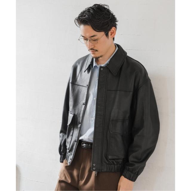 エディフィス（EDIFICE）/A2 レザーショートブルゾン