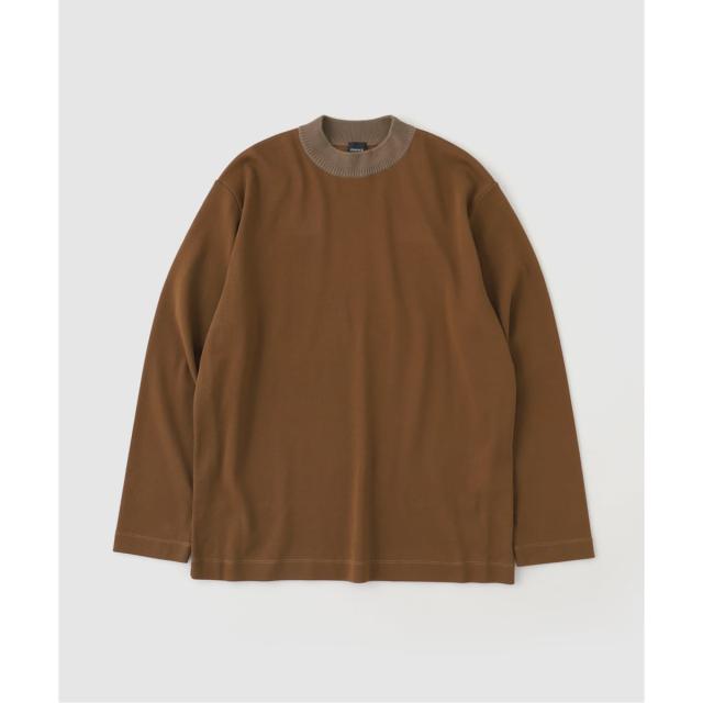 エディフィス（EDIFICE）/KNITTED リブ フライス モックネック ニット