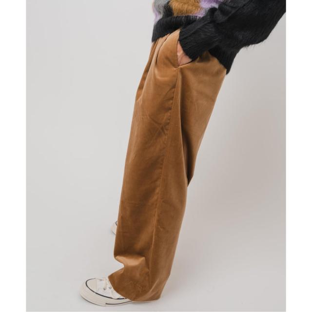 エディフィス（EDIFICE）/E．PONTOGLIO VELVET バギー パンツ