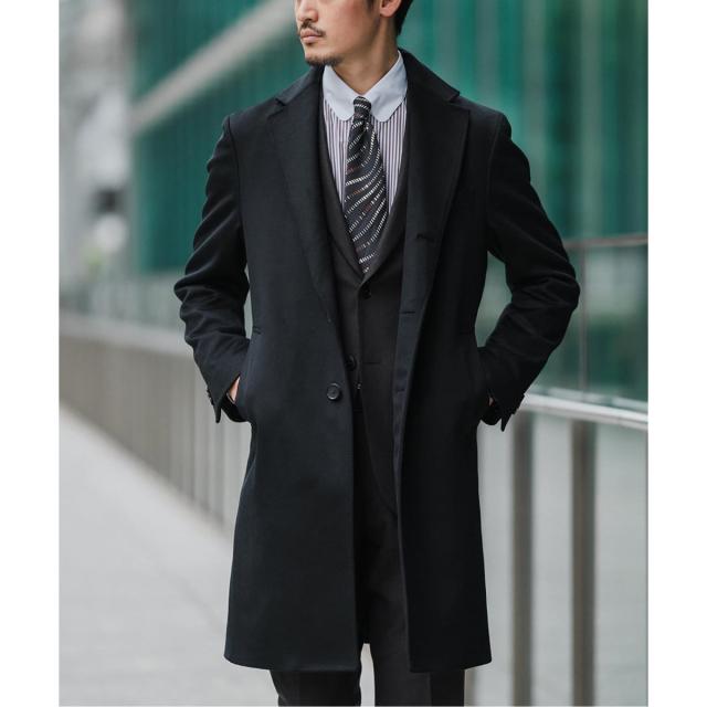 エディフィス（EDIFICE）/《追加》SUPER 140’s ウール / カシミヤ チェスターコート