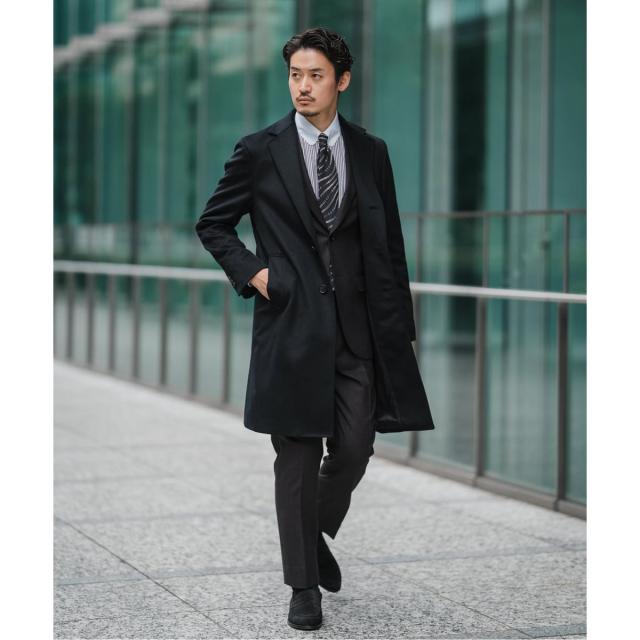 エディフィス（EDIFICE）/《追加》SUPER 140’s ウール / カシミヤ チェスターコート