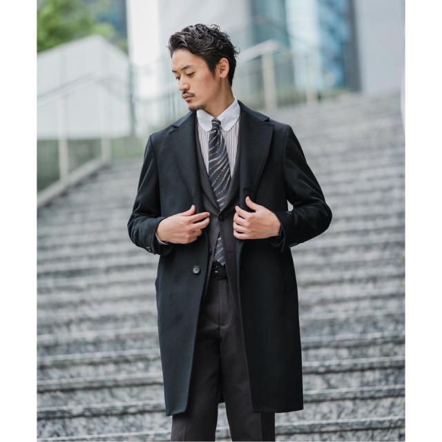 エディフィス（EDIFICE）/《追加》SUPER 140’s ウール / カシミヤ チェスターコート