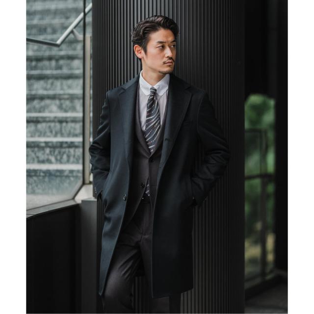 エディフィス（EDIFICE）/《追加》SUPER 140’s ウール / カシミヤ チェスターコート