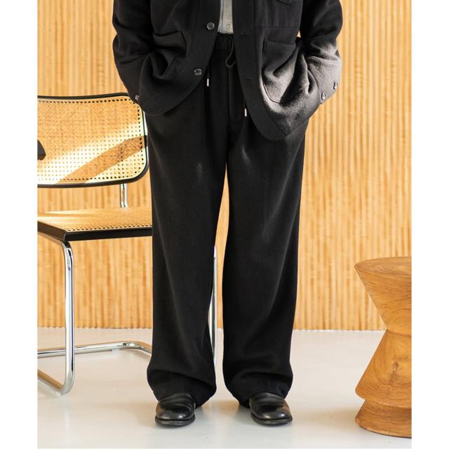 エディフィス（EDIFICE）/E．WOOL SHAGGY WIDE イージーパンツ