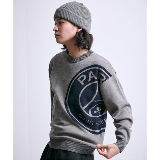 エディフィス（EDIFICE）/【Paris Saint−Germain / パリ・サン＝ジェルマン】 JP Emblem knit