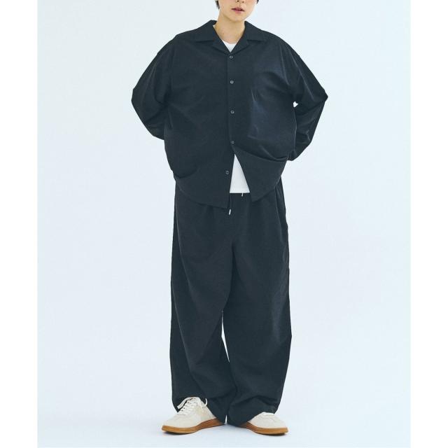 417 エディフィス（417 EDIFICE）/オーバーサイズシャツ&ワイドスラックス UVカット セットアップ