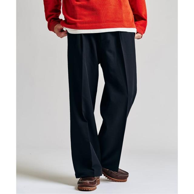 417 エディフィス（417 EDIFICE）/Double Cloth  / ダブルクロス ワンタック イージーパンツ