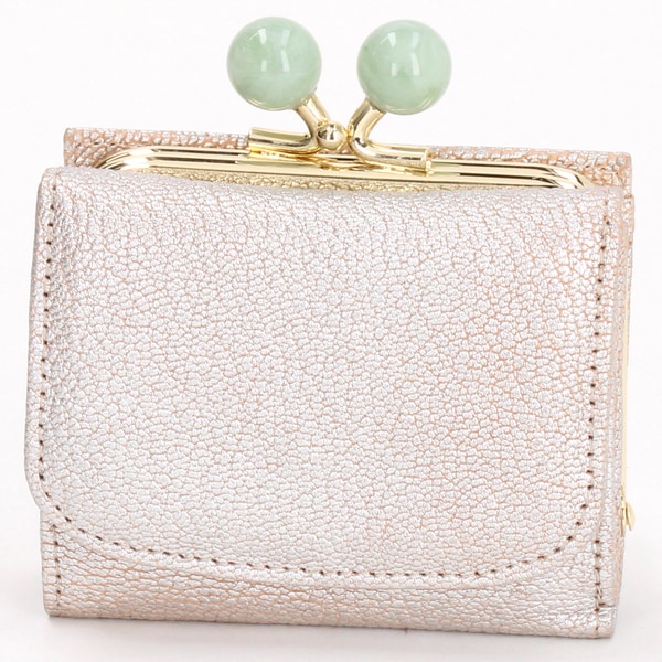 ペルケ（perche’）/【本革 レザー】 perche ペルケ / アクリル玉三つ折りミニサイフ