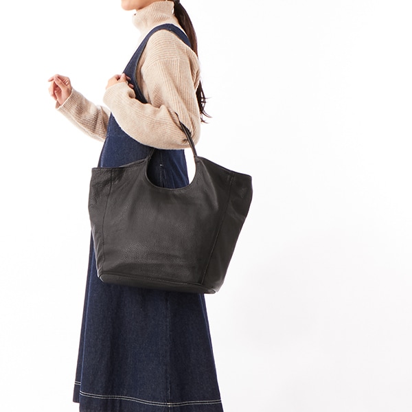 ペルケ（perche’）/【A4ファイル対応】ペルケ perche / ガーメントレザー・サスティナブルサークルトート