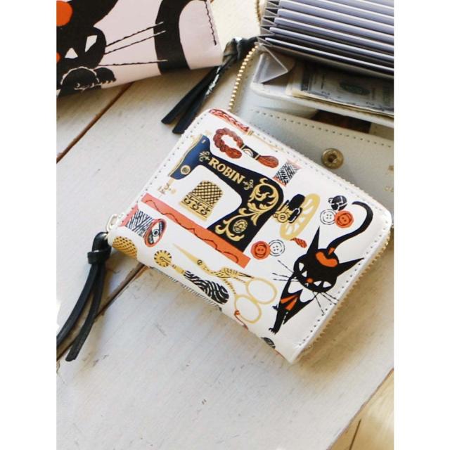 ペルケ（perche’）/ペルケ perche×黒ねこ意匠 ROBIN / ジャバラカードウォレット