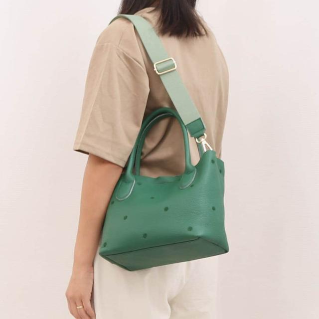 ペルケ（perche’）/ペルケ perche / 牛革ドット刺繍2wayトートS