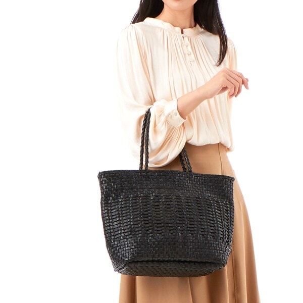 ペルケ（perche’）/ペルケ perche / 牛革メッシュ編みトートL