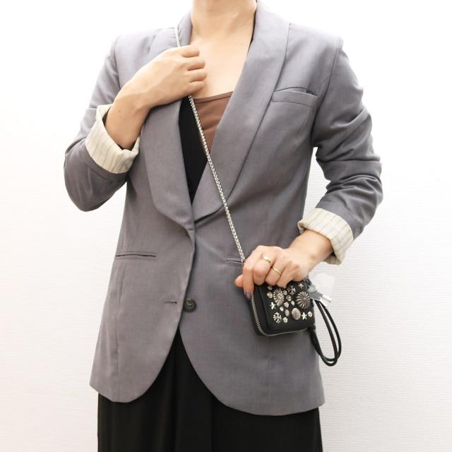 ペルケ（perche’）/ペルケ perche / マルチスタッズジャバラチャームウォレットショルダー