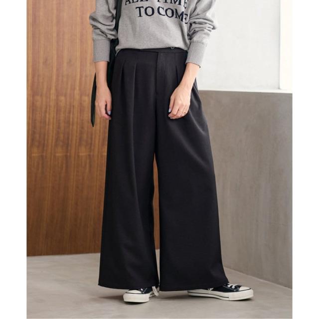 ジャーナルスタンダード レリューム（JOURNAL STANDARD relume）/《追加5》ウォッシャブルサージストレッチタックワイドパンツ