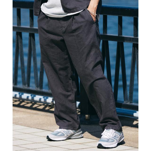 ジャーナルスタンダード レリューム（JOURNAL STANDARD relume）/ヨーロピアンフラックス ガーメントダイ スクエアイージーパンツ