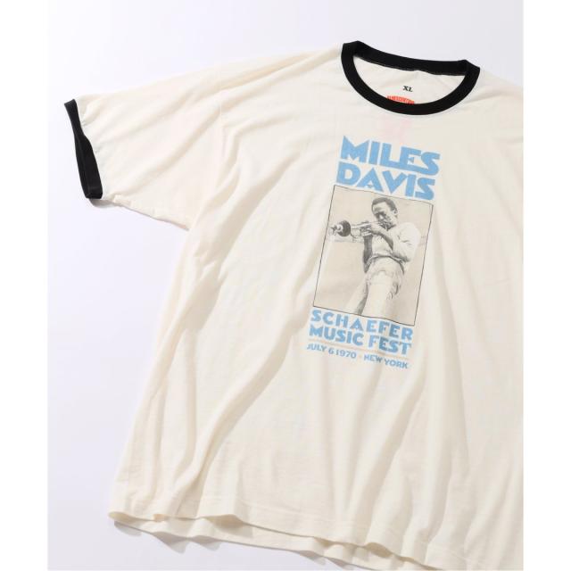 ジャーナルスタンダード レリューム（JOURNAL STANDARD relume）/BLUESCENTRIC 別注 リンガーT ”MILES DAVIS NEW YORK CITY”